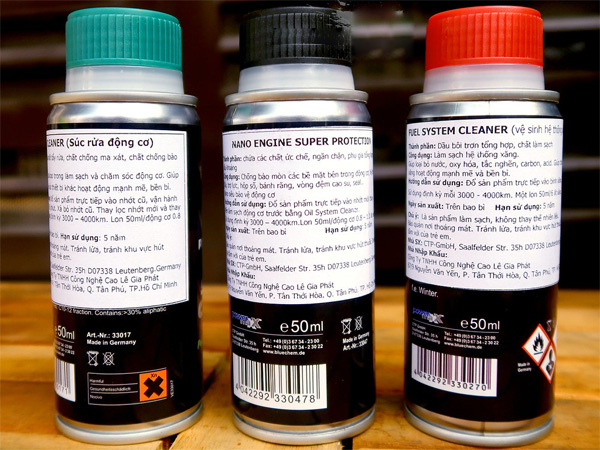 Dung dịch súc động cơ xe máy Bluechem Oil System Cleaner 50ml - META.vn