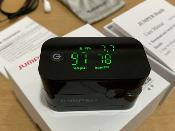 Máy đo nồng độ oxy và nhịp tim Jumper JPD 500G (Màn hình Led, kết nối ...