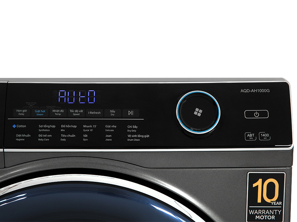 Máy giặt sấy Aqua Inverter 10kg AQD-AH1000G.PS - META.vn