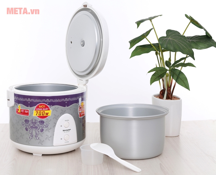 Nồi cơm điện nắp gài Sharp KS-N19EV 1.8 lít - META.vn