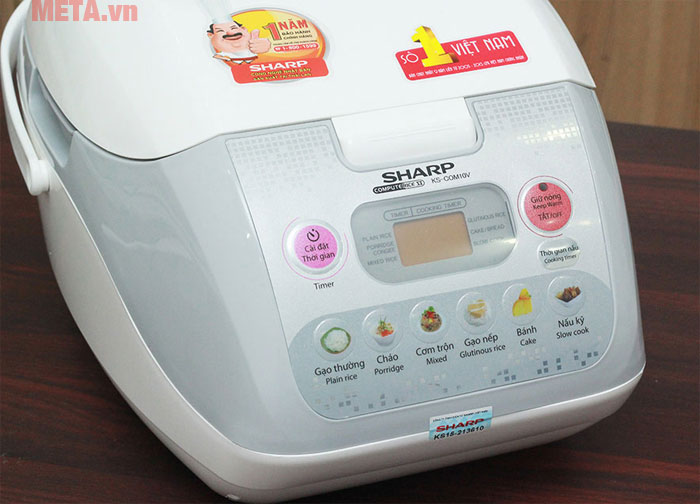 Nồi cơm điện tử Sharp KS-COM10V - 1 lít - META.vn
