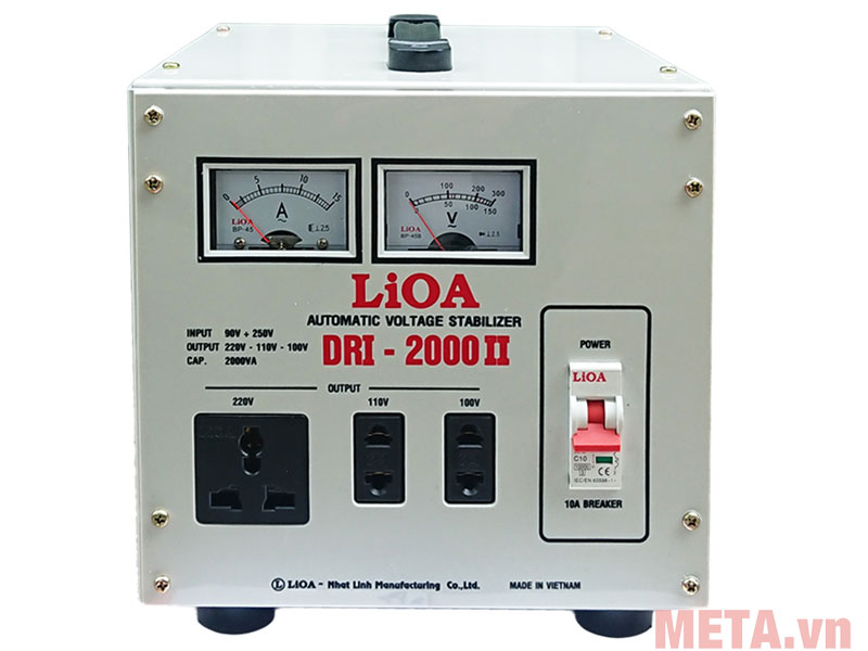 Ổn áp 1 pha Lioa 2KVA DRI-2000 II - META.vn
