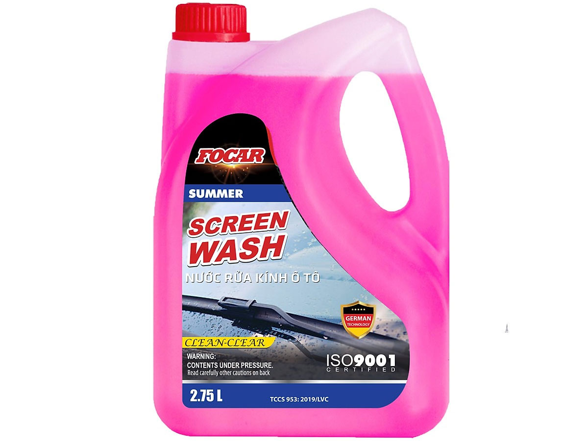 Nước rửa kính ô tô Focar Summer Screen Wash 2.75 lít - Chống xước kính ...