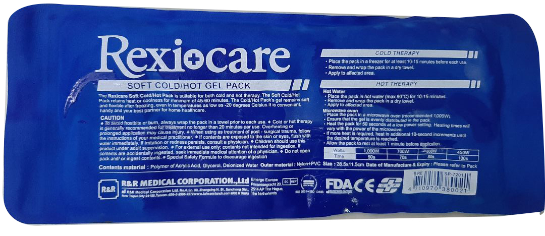 Túi chườm vi sóng nóng lạnh R&R RexiCare M (gel) cỡ nhỏ (SP-7201) - META.vn