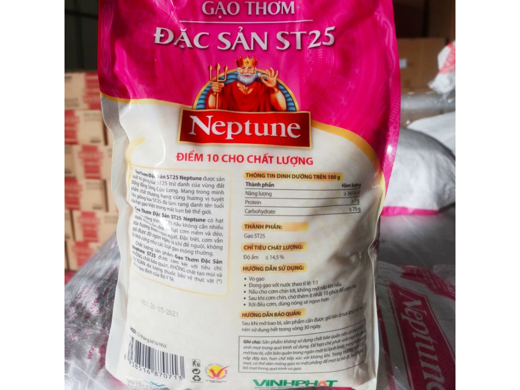 Gạo thơm đặc sản ST25 Neptune - META.vn