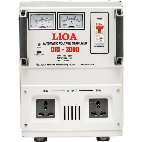 Ổn áp 1 pha Lioa 1KVA DRI 1000II (Dải điện áp đầu vào 90V - 250V) - META.vn