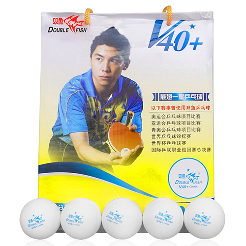 Bóng bàn Double Fish V40+ 3 sao (10 quả/hộp) - META.vn